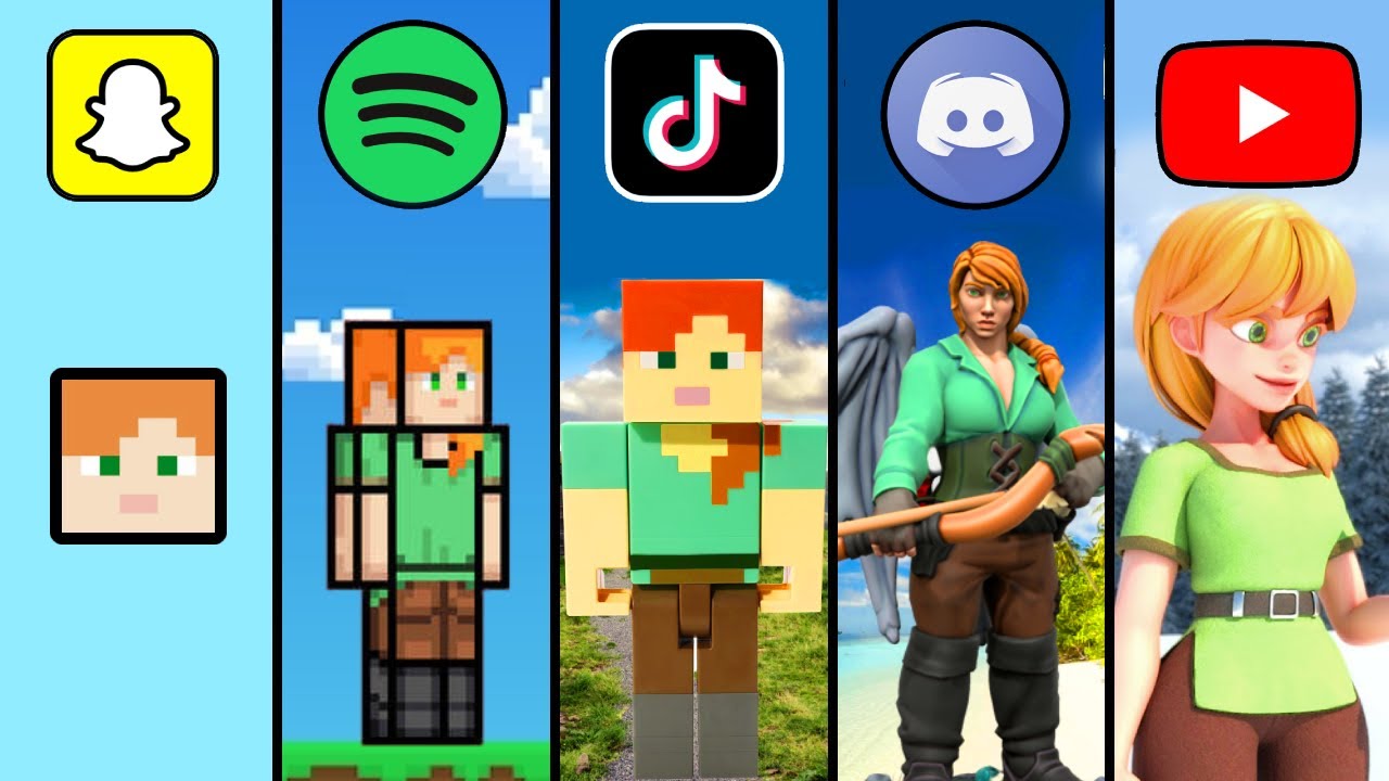 minecraft with different apps - Minecraft videos