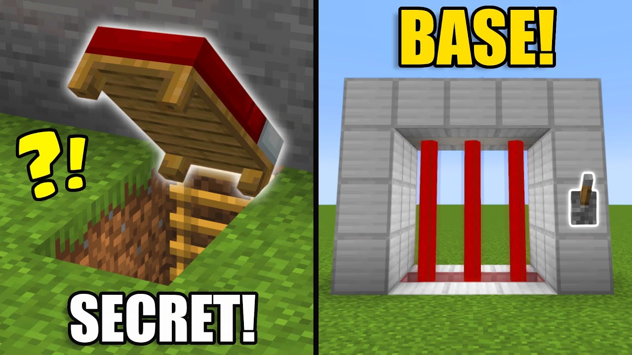 10 Ways To Improve Your SECRET BASE! [Minecraft] - Minecraft videos