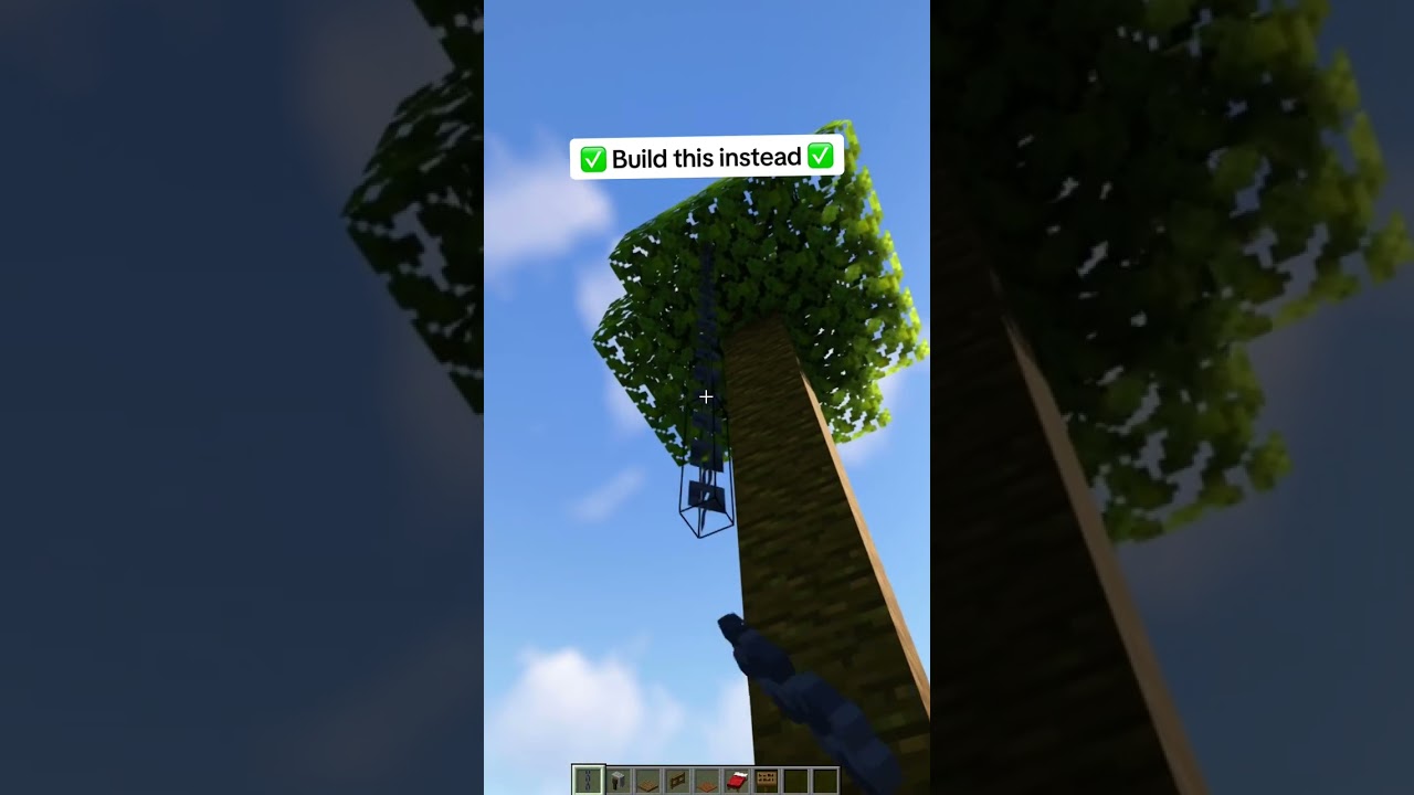 Better Hammock Design in Minecraft! #shorts - Minecraft videos