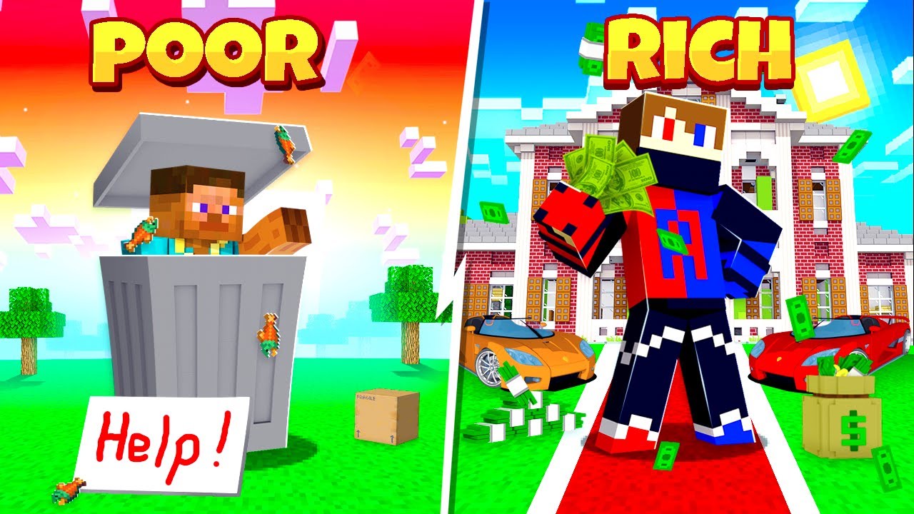 HOW I BECAME A RICH in this Minecraft CITY... - Minecraft videos