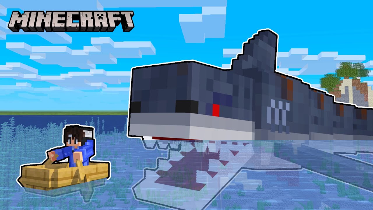 Haunted by MEGALODON in Minecraft - Minecraft videos
