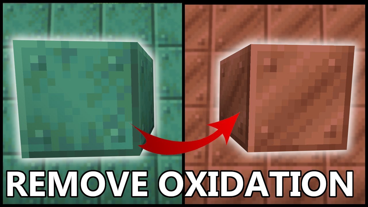How To Remove OXIDATION On COPPER BLOCK In MINECRAFT - Minecraft videos
