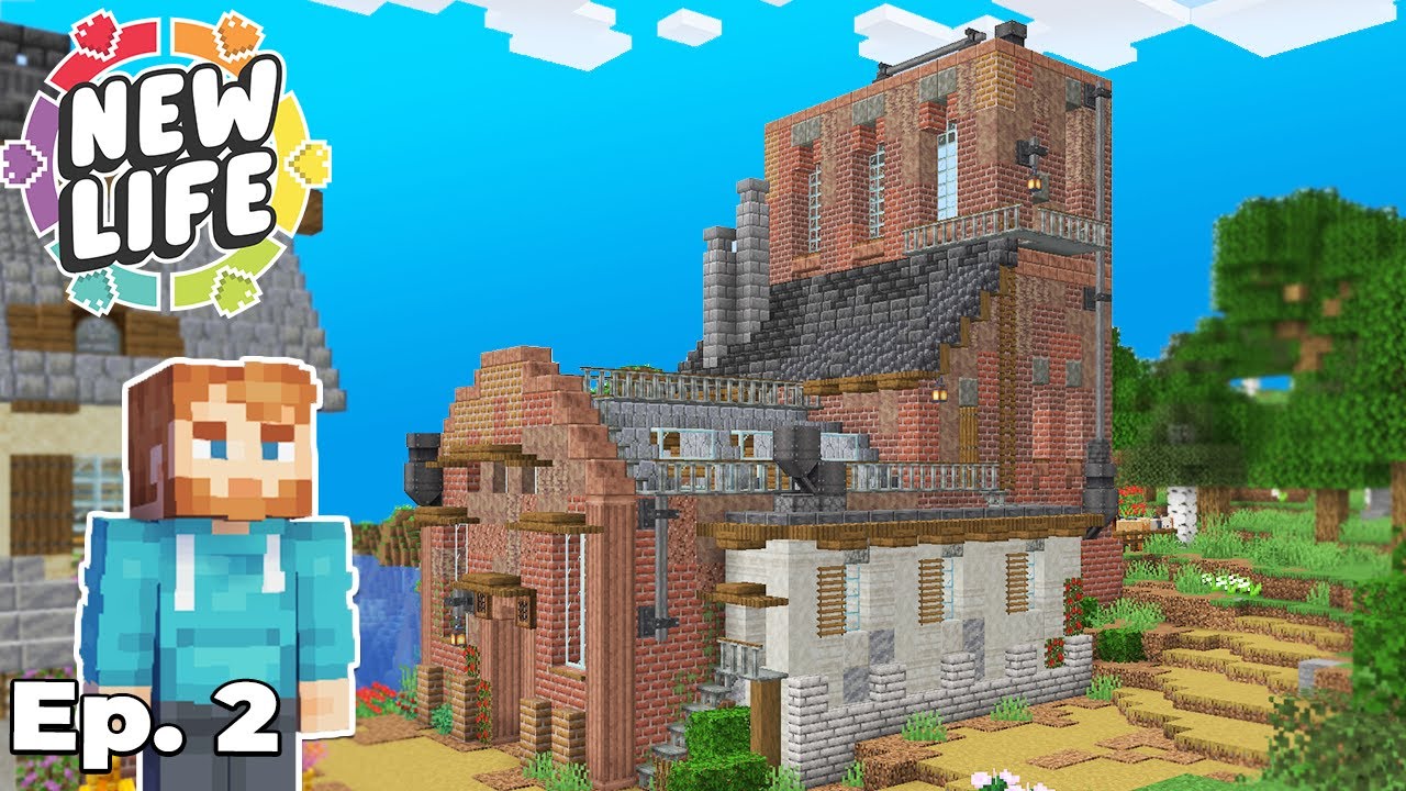 I Built My FIRST FACTORY on New Life SMP : Minecraft Survival (#2 ...