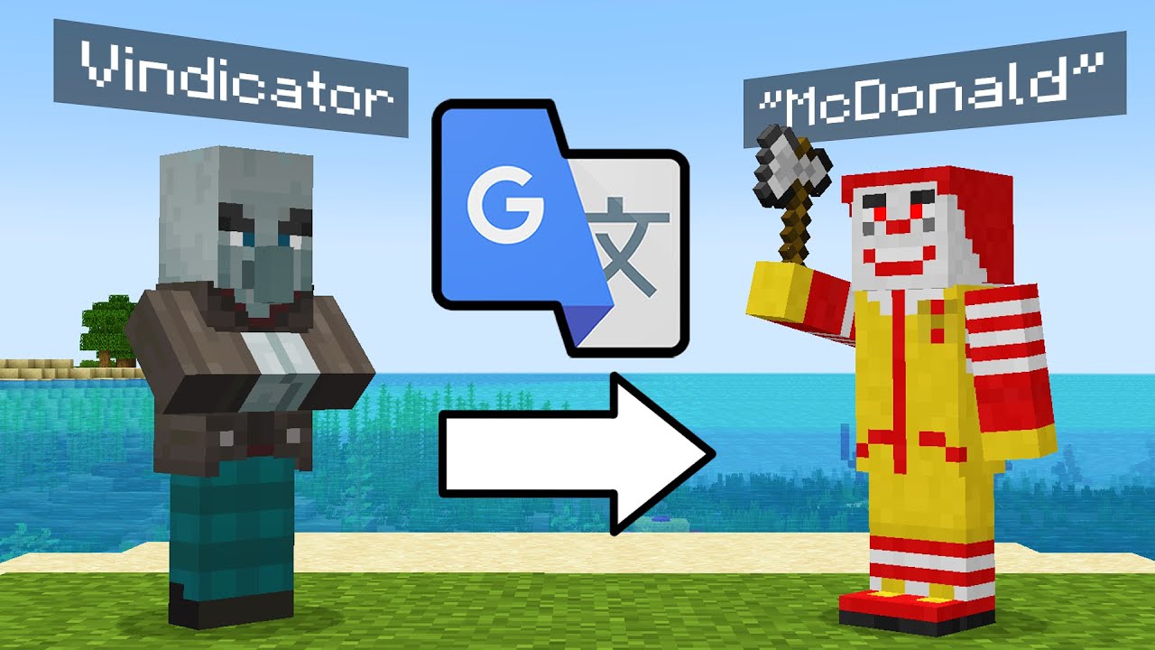 I Google Translated Minecraft Mobs 700 Times - Minecraft videos