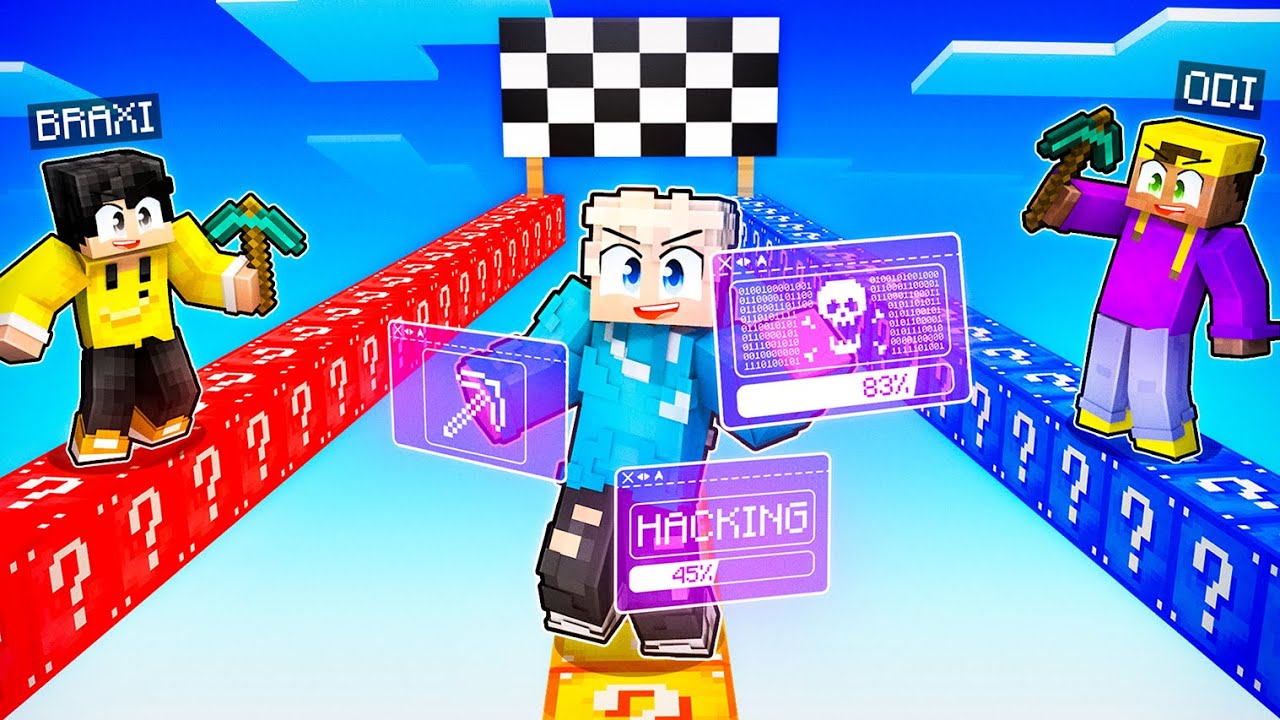 LUMI PRANKT seine FREUNDE im LUCKY BLOCK RENNEN! in Minecraft ...