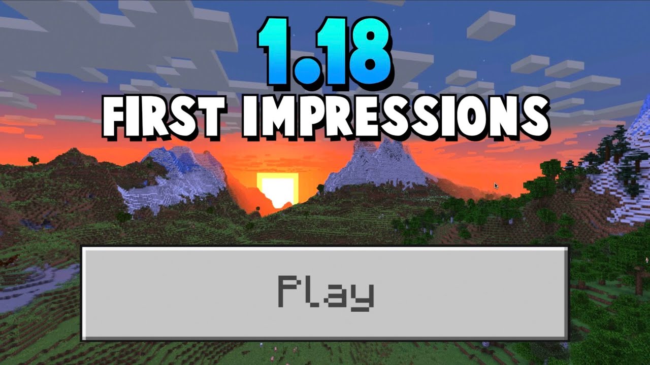 Minecraft 1.18 First Time: NEW Achievements, AMAZING Menu Secret ...