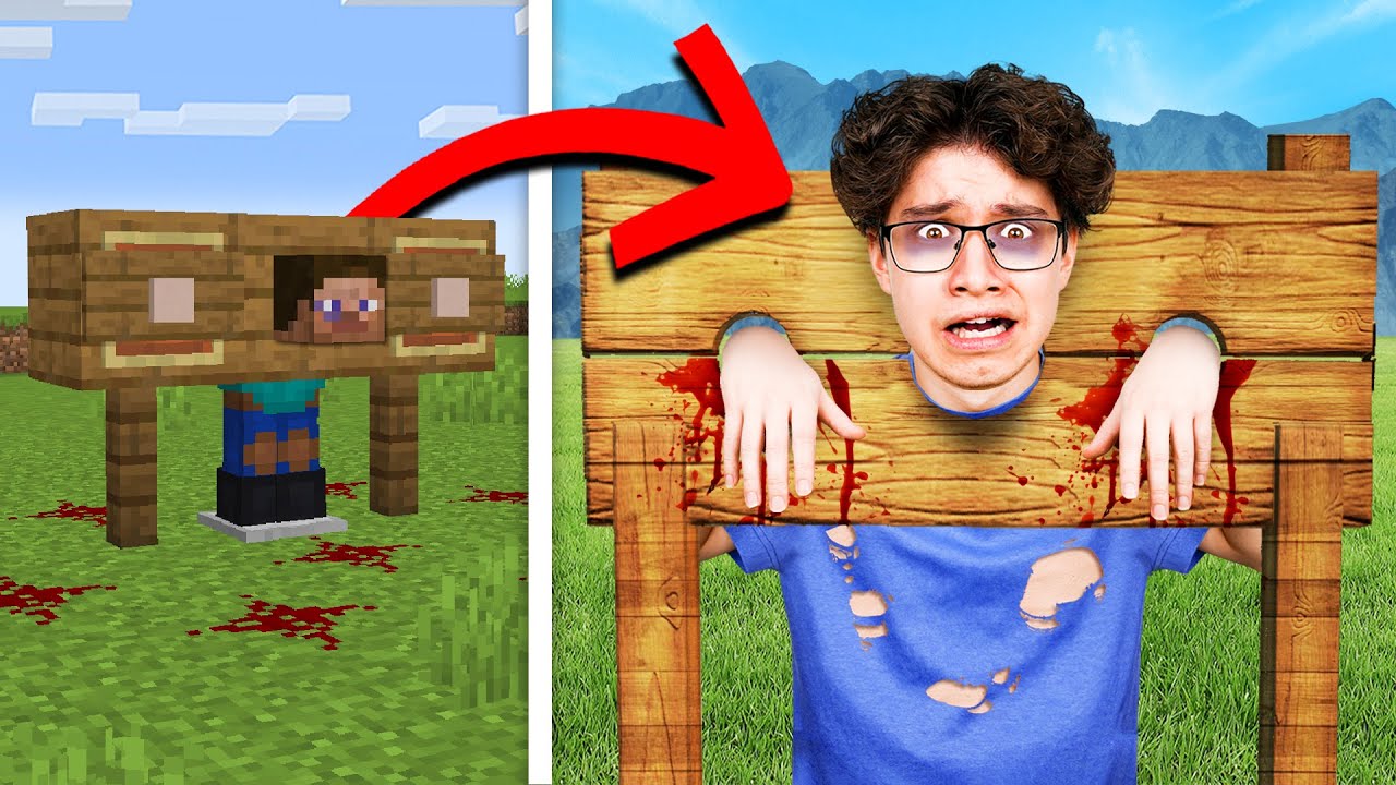 Minecraft, But Any SCARY Build Hack, Becomes REAL - Minecraft videos