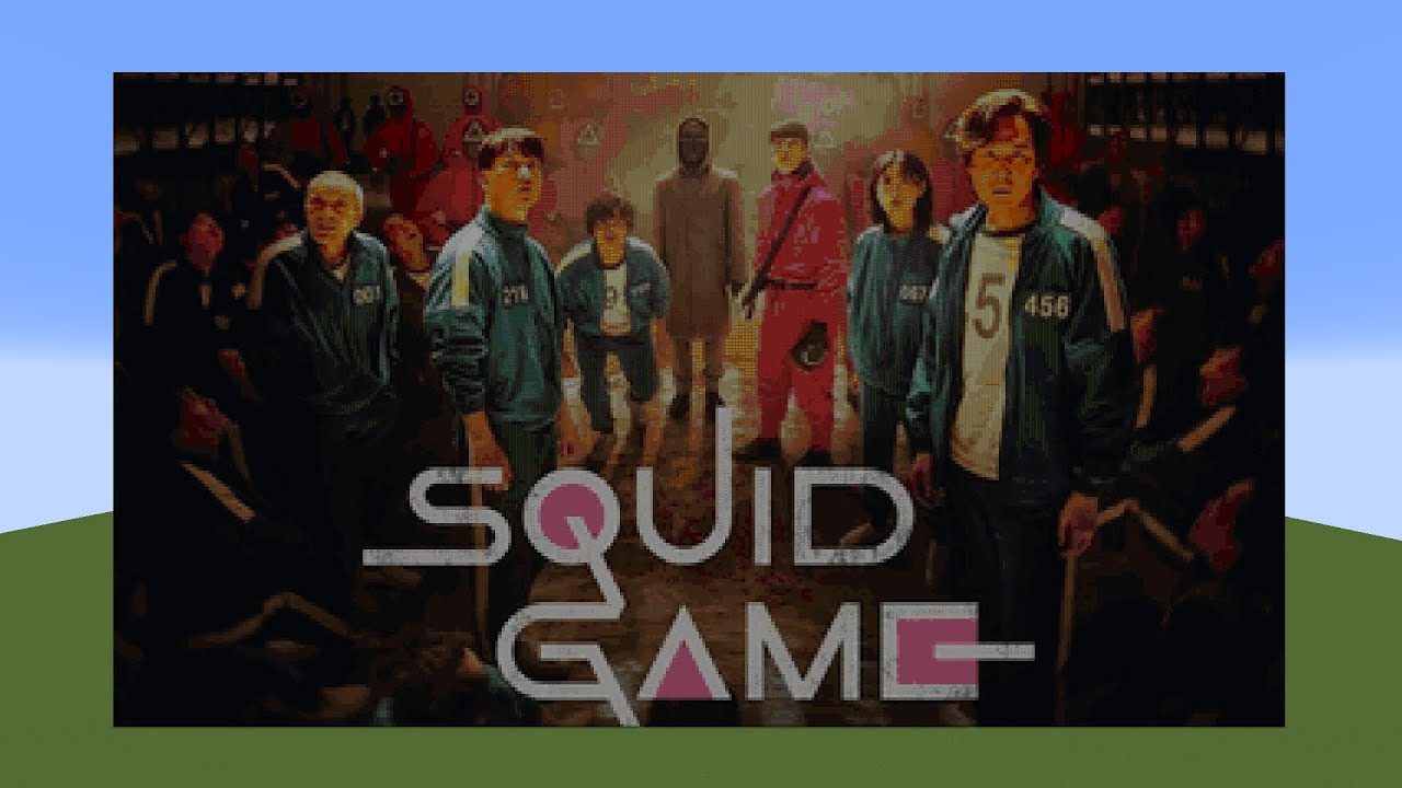 Minecraft: Largest NETFLIX Pixel Art Creations Squid Game #Shorts ...