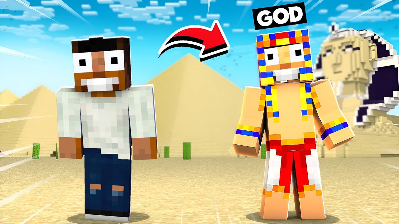 Minecraft, Playing As a PHARAOH || Minecraft Mods || Minecraft gameplay ...