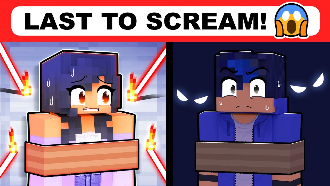 Minecraft but LAST To Scream LIVES! - Minecraft videos