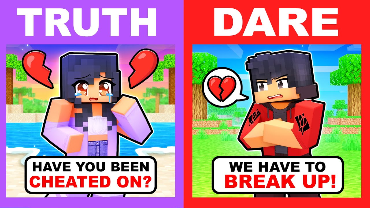 Minecraft but TRUTH OR DARE: HEARTBREAK EDITION! - Minecraft videos