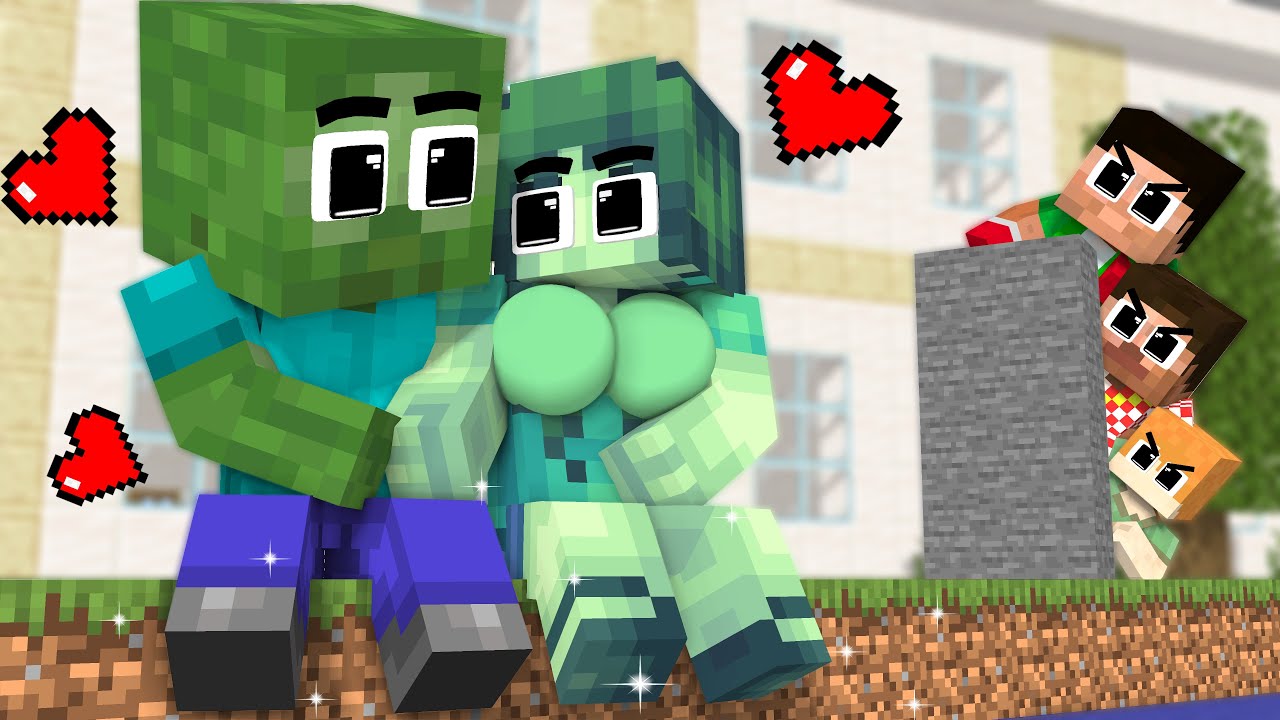 Monster School : Little ZOMBIE Girl + Baby Zombie = FAMILY all Episode ...