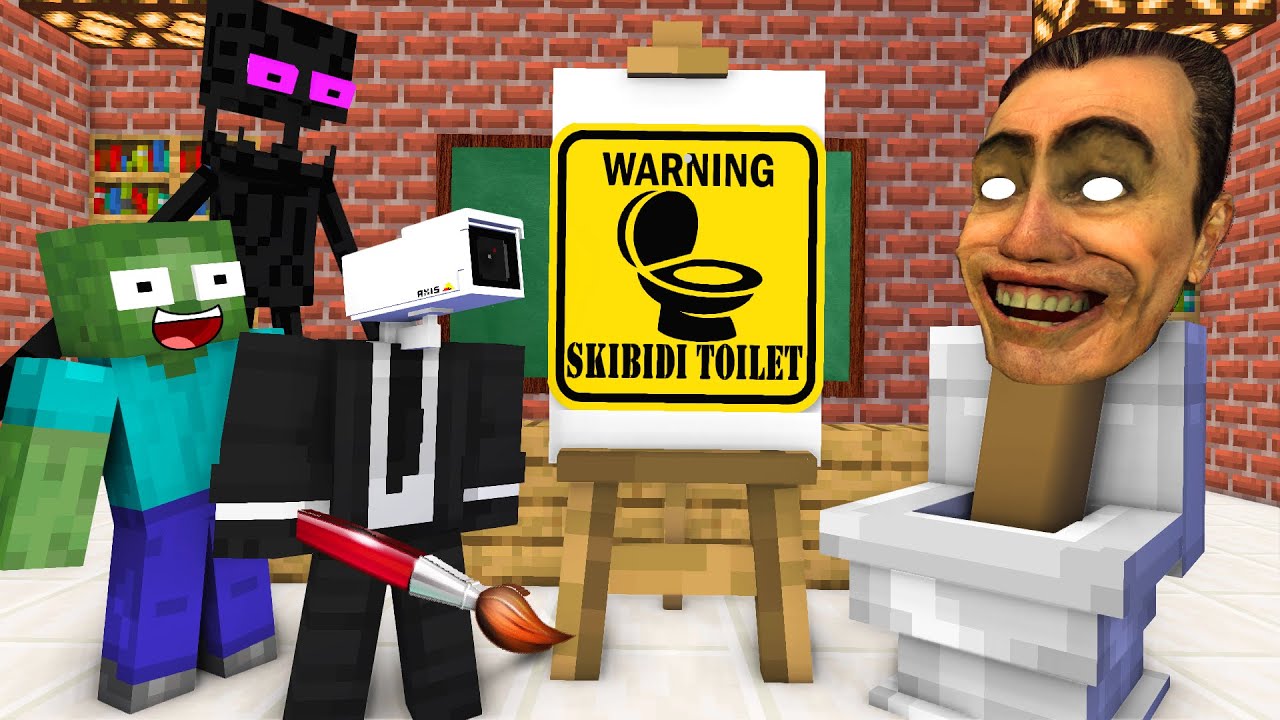 Monster School : SKIBIDI TOILET AND CAMERAMAN DRAWING CHALLENGE ...