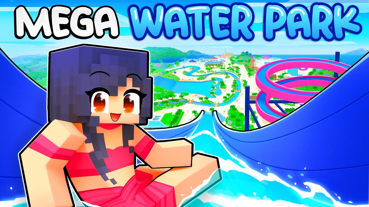 Opening a MEGA WATER PARK in Minecraft! - Minecraft videos