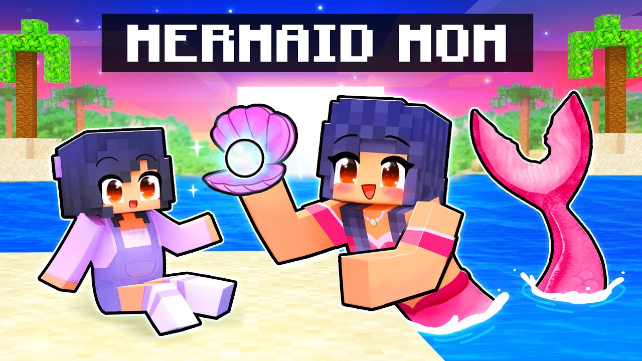 Raised by my MERMAID MOM in Minecraft! - Minecraft videos