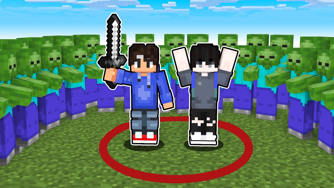 SURVIVE 3 DAYS in a CIRCLE in Minecraft - Minecraft videos