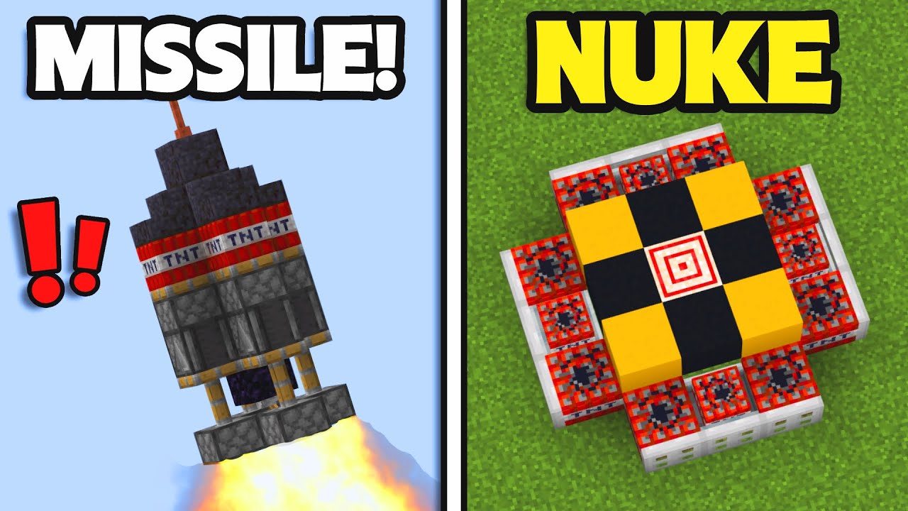 10 Bomb Build Hacks in Minecraft! #2 - Minecraft videos