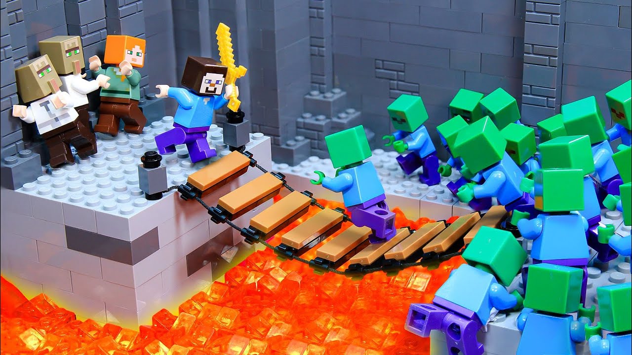 1000 Days Adventure in LEGO Minecraft - Best of Lego Stop Motion Animation Compilation ...