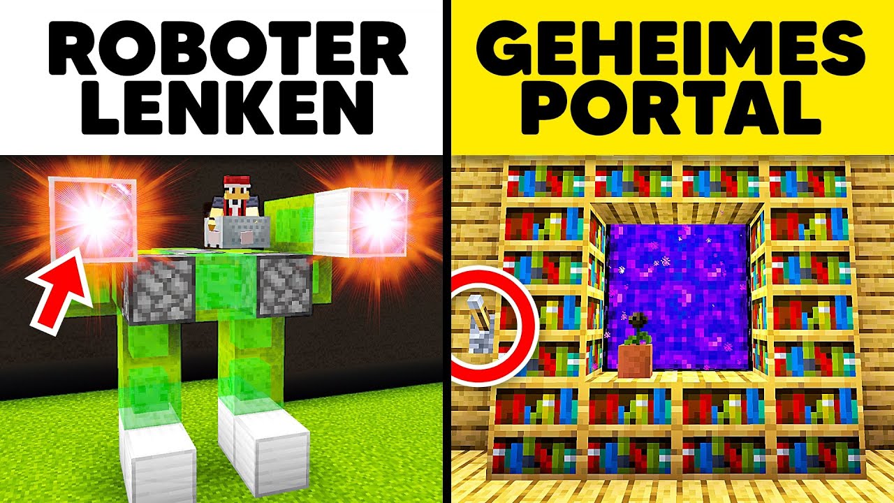 12 geniale MINECRAFT HACKS zum NACHMACHEN! - Minecraft videos