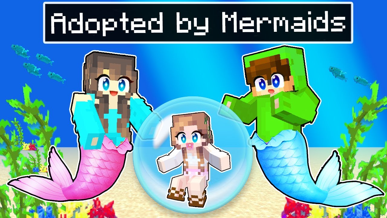 Adopted By MERMAIDS In Minecraft! (Tagalog) - Minecraft videos
