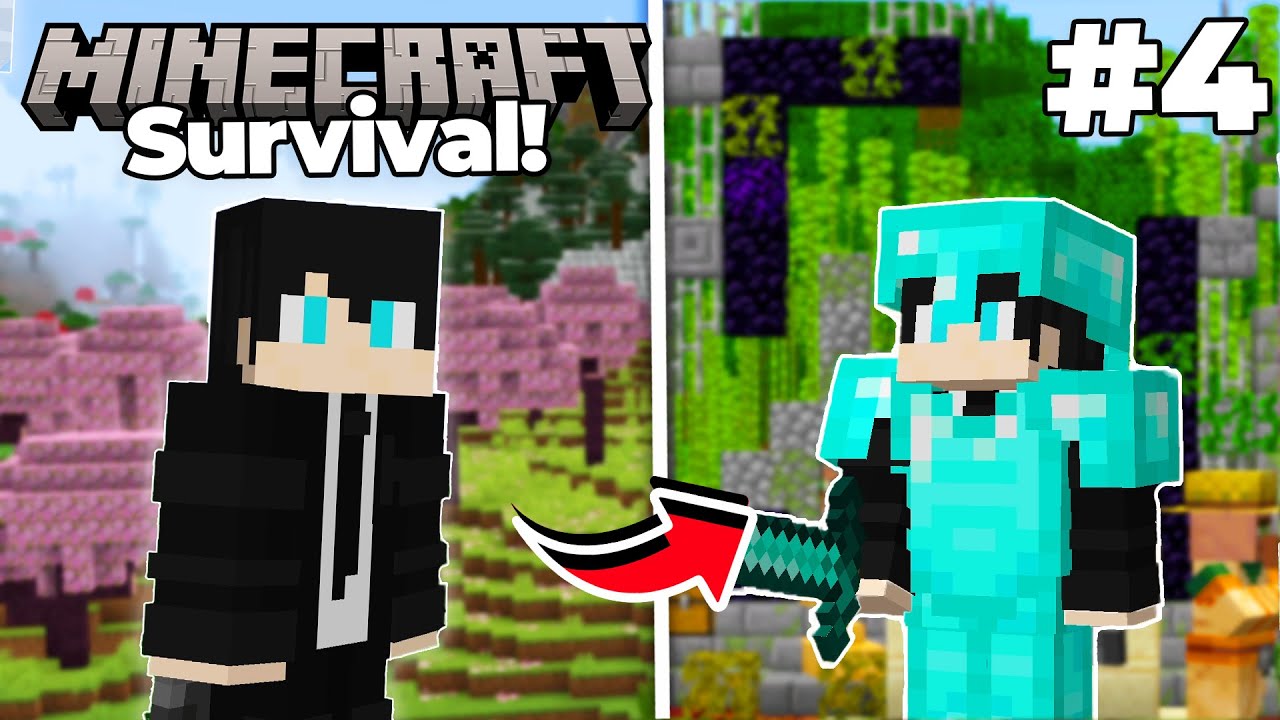 Crafting Full DIAMOND ARMOR! - Minecraft Survival (Episode 4 ...