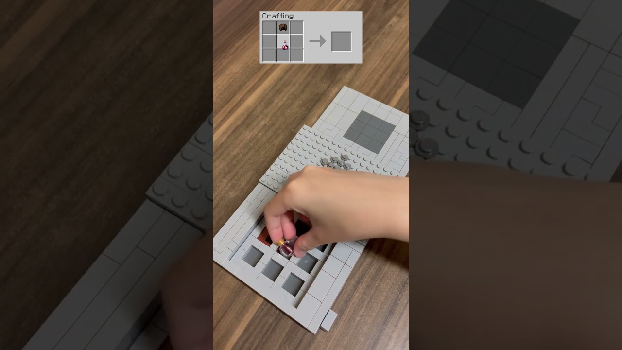 Crafting Minecraft Witch Spawn Egg BUT Lego? #shorts - Minecraft videos