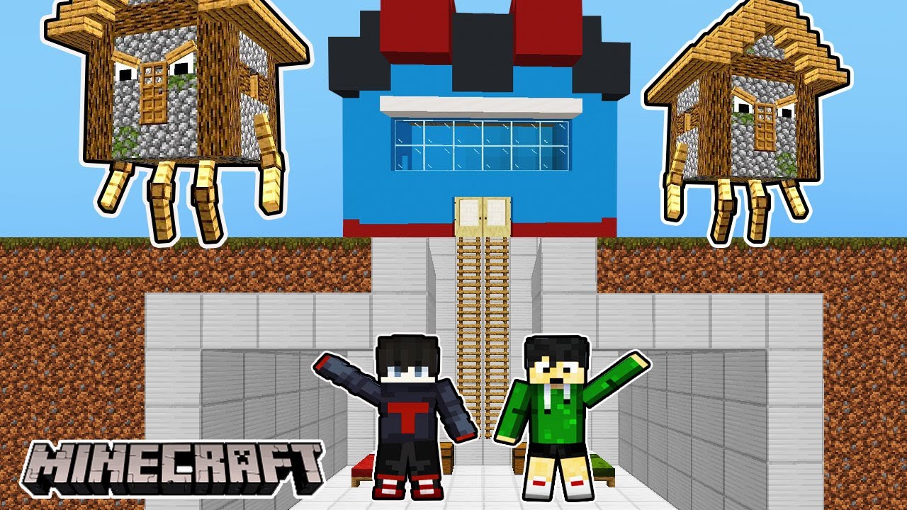 EVIL HOUSE vs SECRET BUNKER | UNDER PEPESAN HOUSE | Minecraft ...