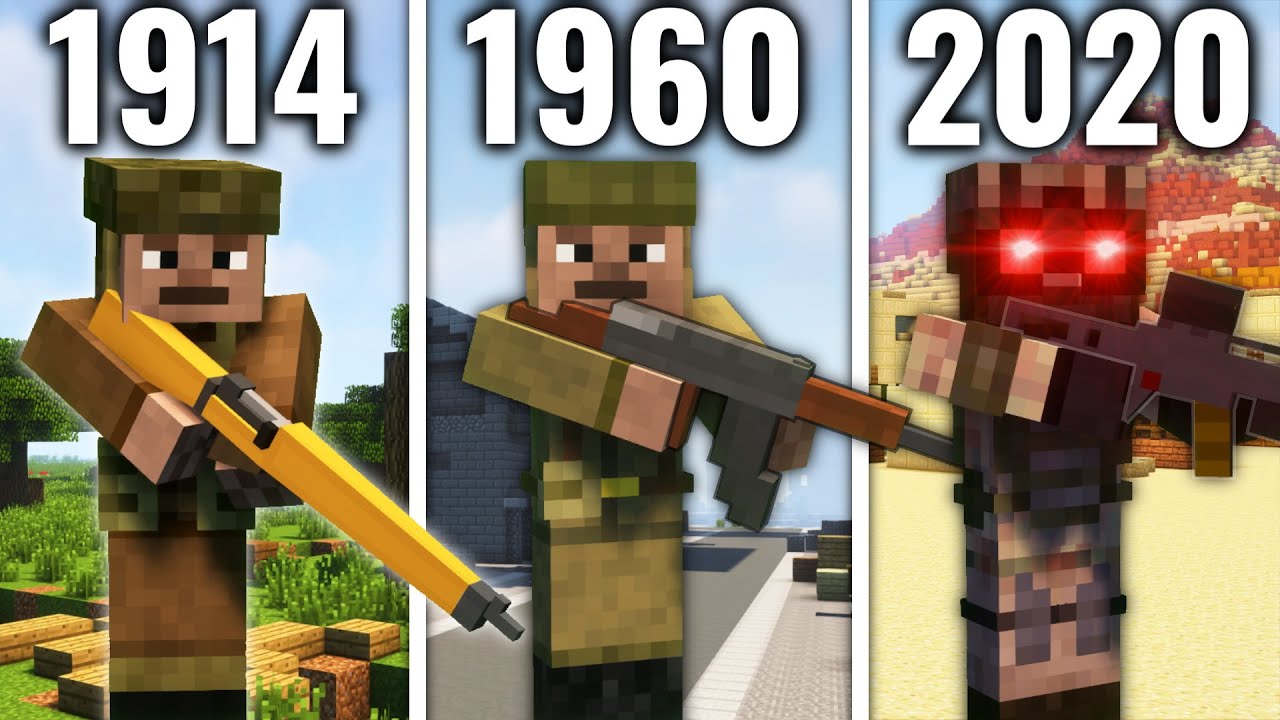 Evolution of Modern Warfare in MINECRAFT - Minecraft videos