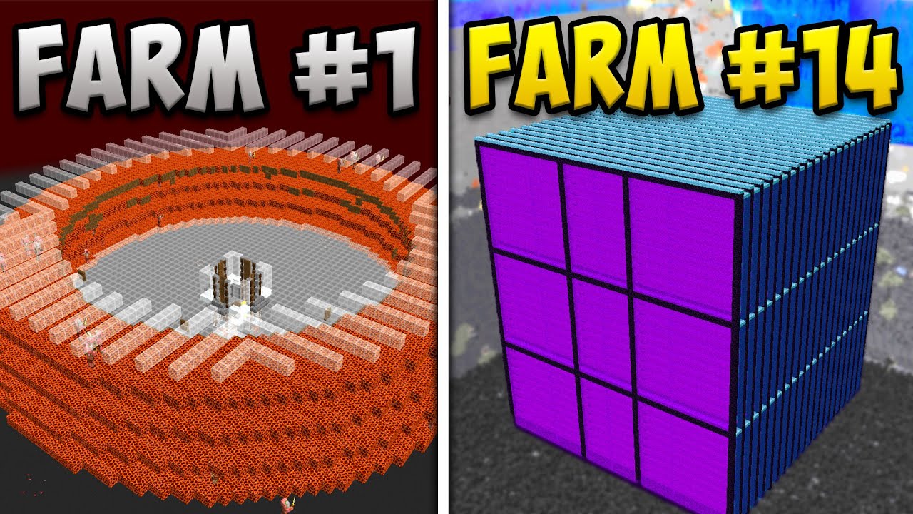 I Built Every MEGA Farm in Hardcore Minecraft - Minecraft videos