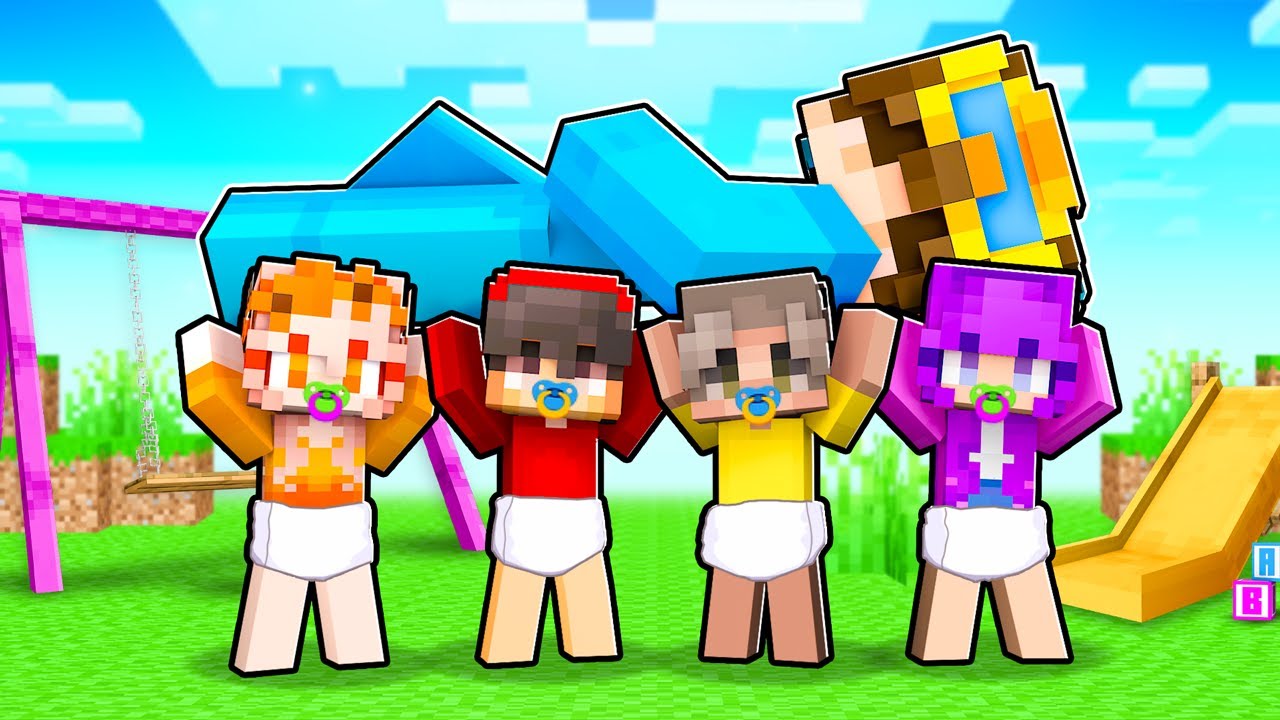 I HACKED into a BABY ONLY Minecraft Server! - Minecraft videos
