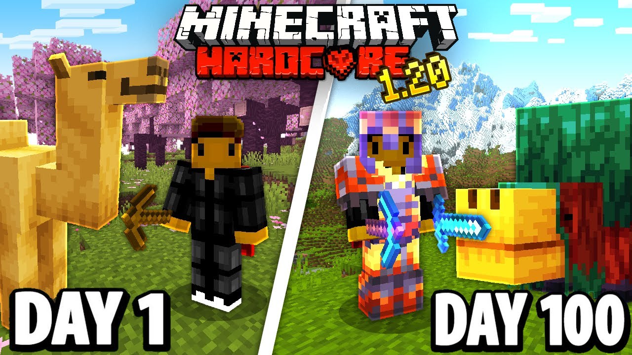 I Spent 100 Days in 1.20 HARDCORE Minecraft.. Here's What Happened ...