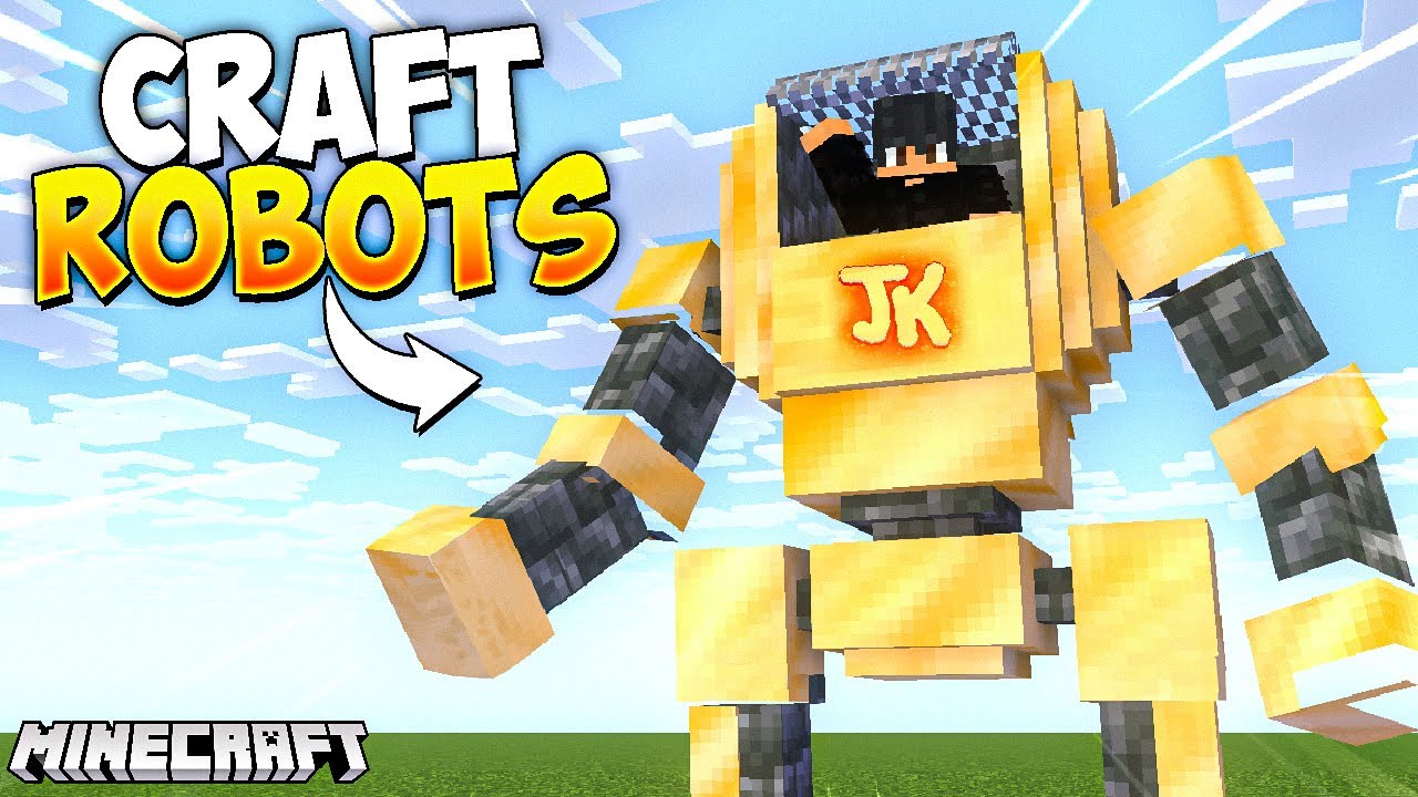 Minecraft But I Can CRAFT ROBOTS! - Minecraft videos