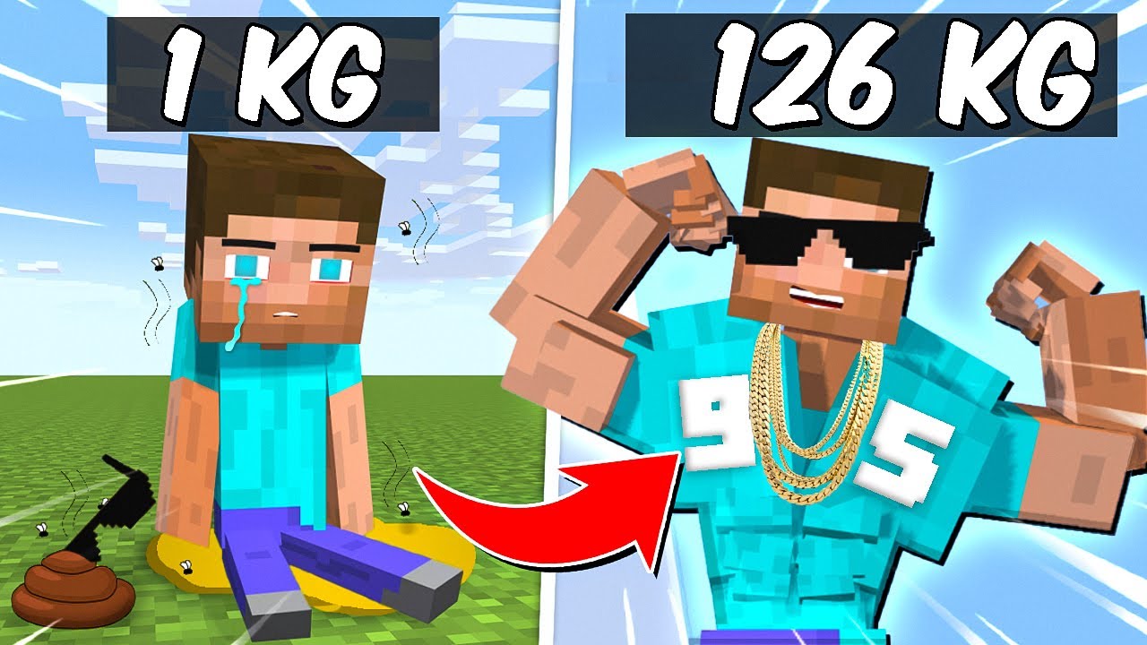 Minecraft But I Can Gain WEIGHT! - Minecraft videos