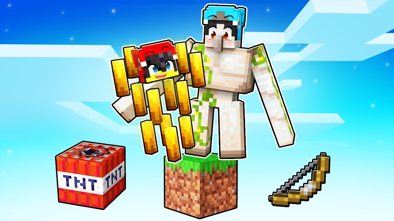 Minecraft But We're MOBS on ONE BLOCK! - Minecraft videos