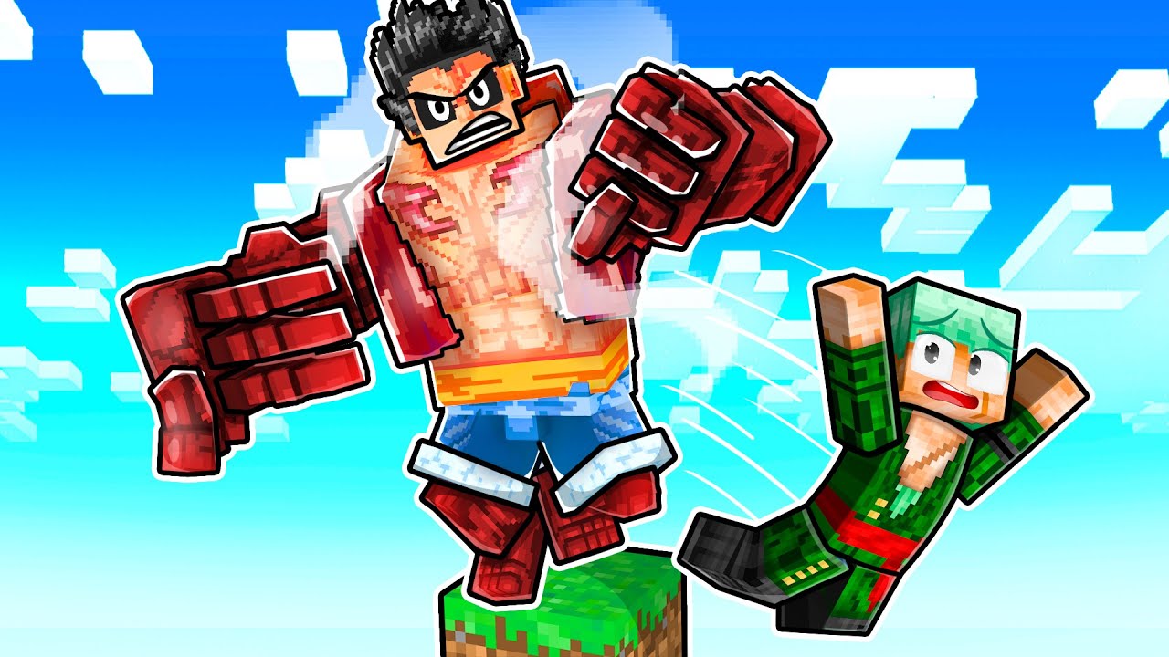 Minecraft One Piece But You Only Get ONE BLOCK! - Minecraft videos