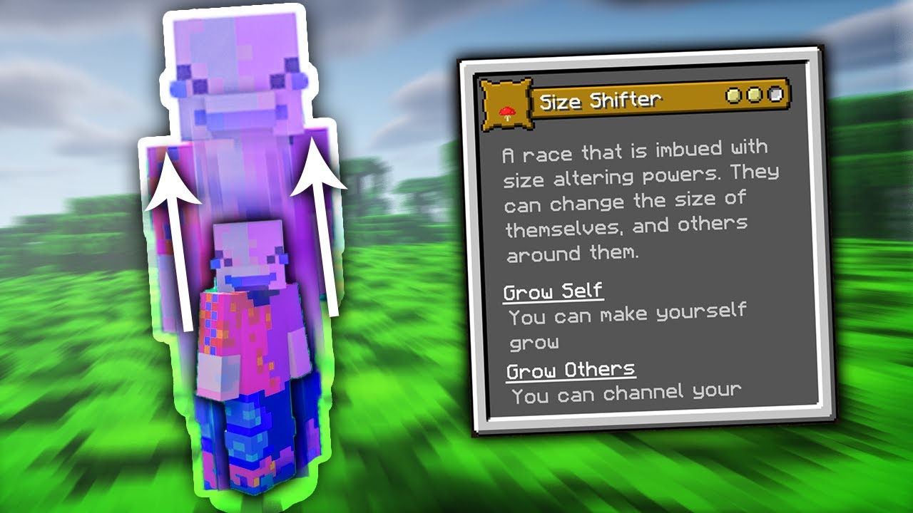 Minecraft Origins Mod: Size Shifter (Custom Origin) - Minecraft videos