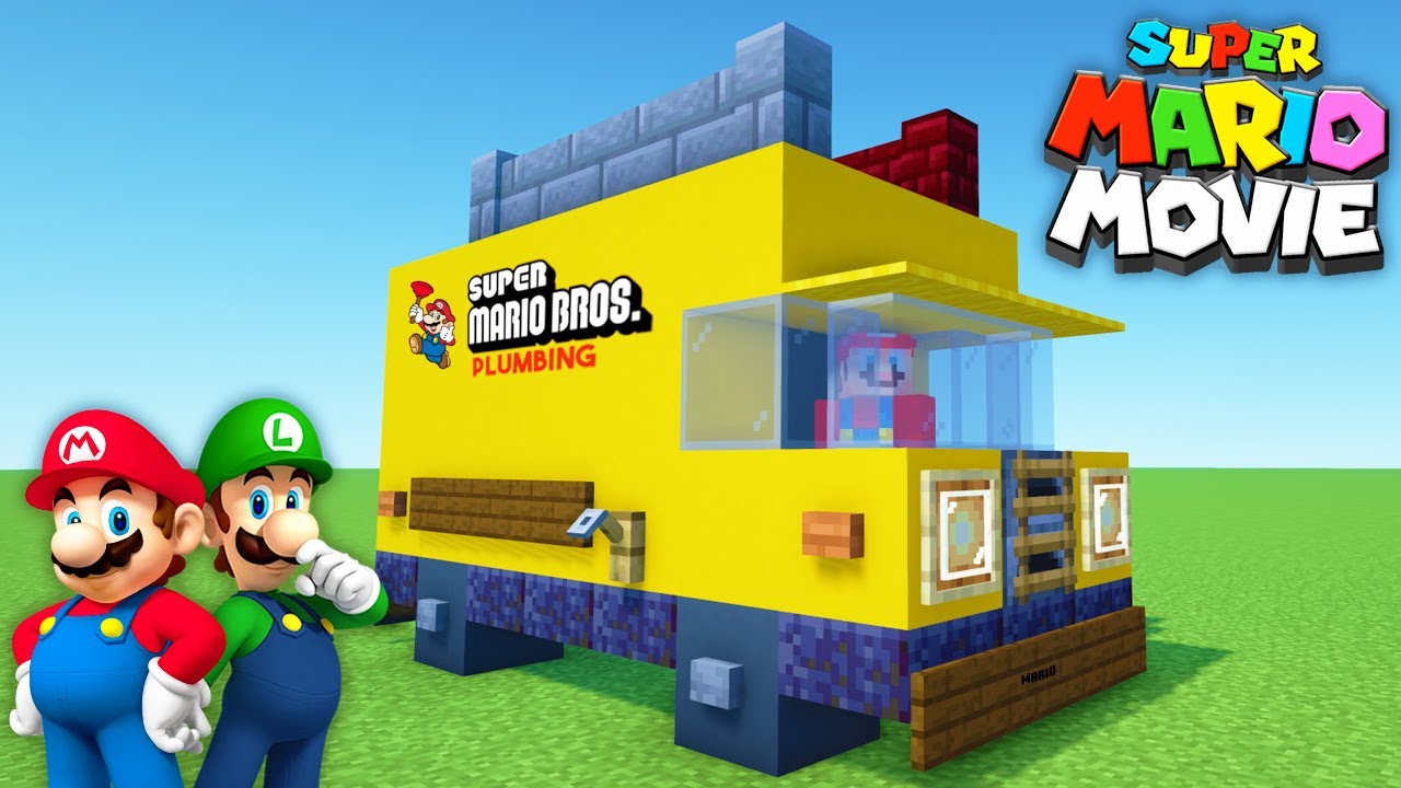 Minecraft Tutorial: How To Make A Super Mario Bros. Plumbing Van "The ...