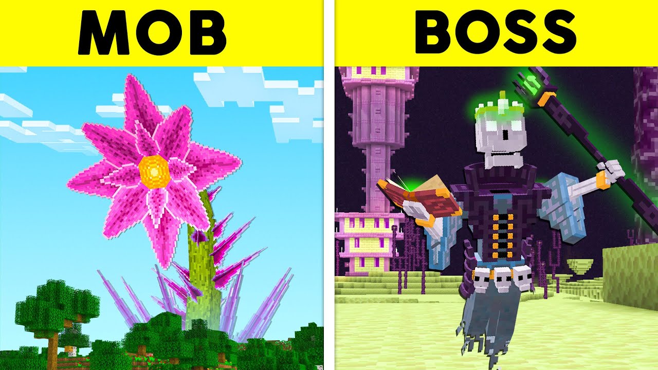 Minecraft's 25 Newest Boss Mobs - Minecraft videos