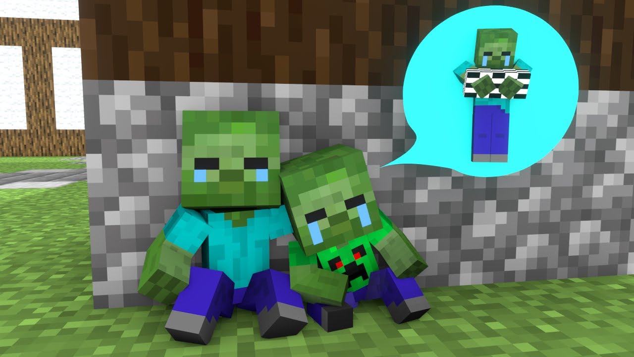 Monster School : Baby Zombies go to save Dad - Minecraft Animation ...