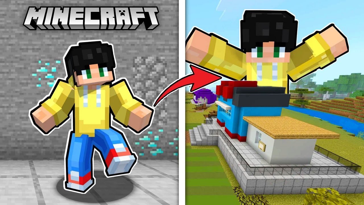 NAGING "GIANT" AKO SA OMOVILLAGE sa Minecraft | Ang laki ko crush ...
