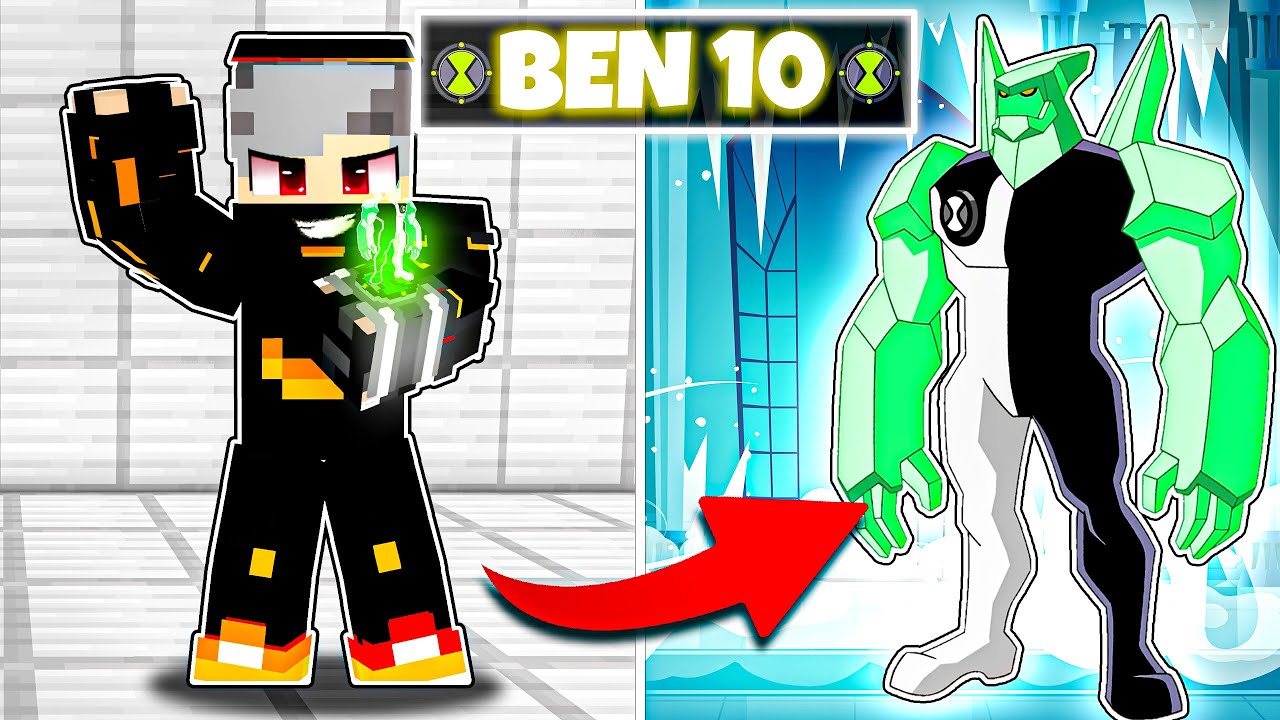 Playing as a BEN 10 in Minecraft! (Hindi) - Minecraft videos