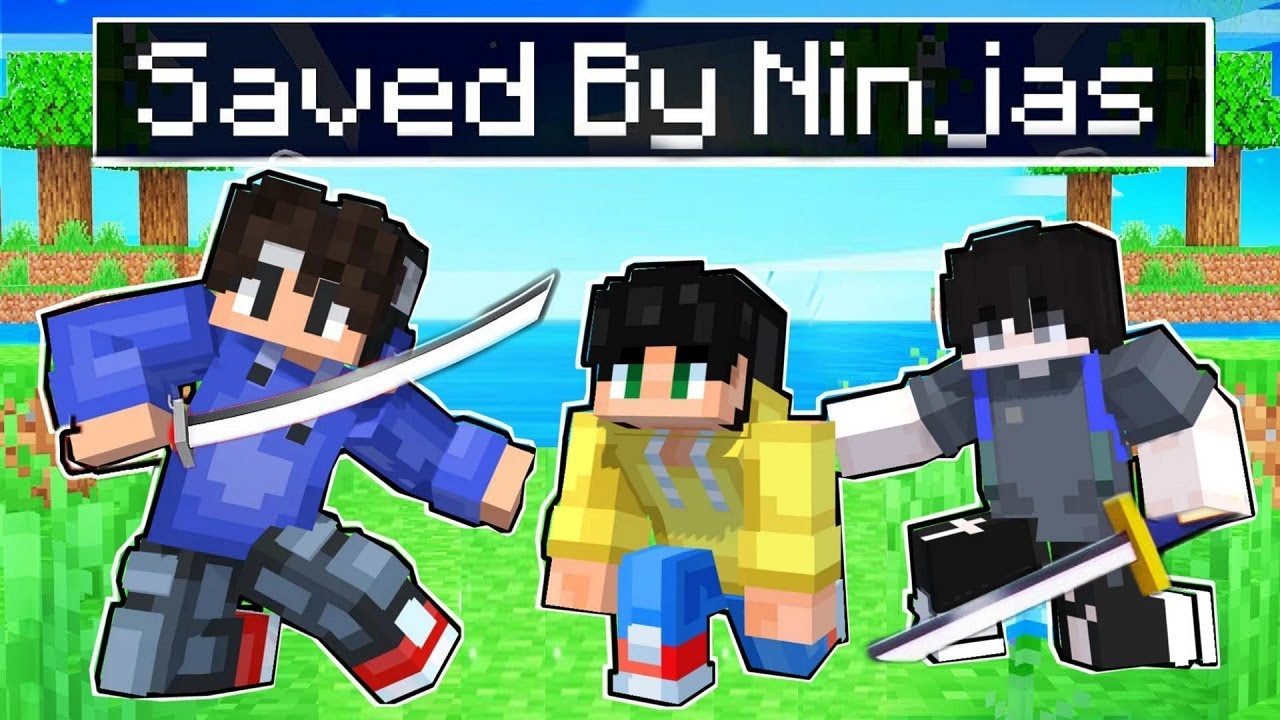 Saved By NINJAS In Minecraft! | with @potpot @ArArPlays - Minecraft videos