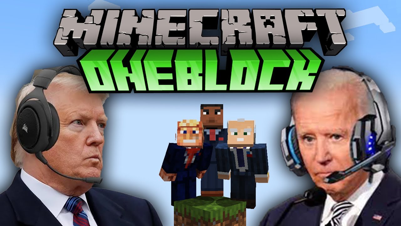 US Presidents Play Minecraft One Block 1-5 - Minecraft videos