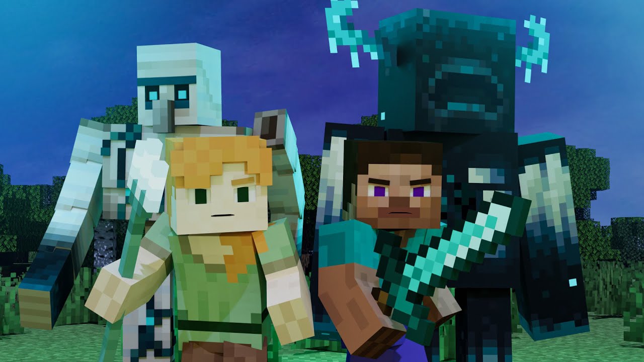 WARDEN FIGHT - Alex and Steve Life (Minecraft Animation) - Minecraft videos