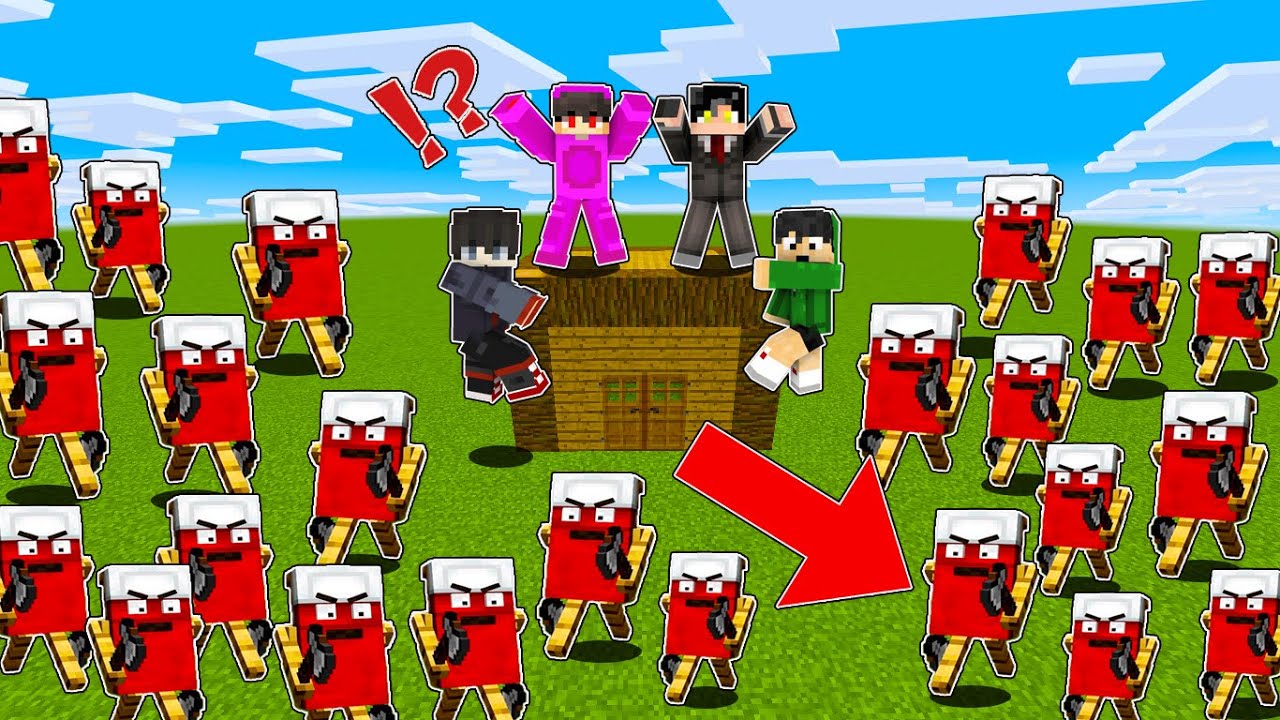 We Are SURROUNDED By EVIL BED in Minecraft! (Tagalog) - Minecraft videos