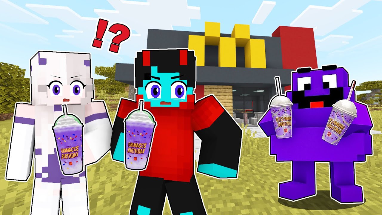 We Tried Grimace Shake In Minecraft Minecraft Videos