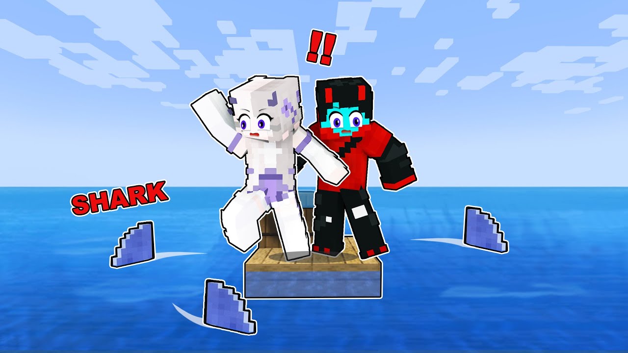 We Re Stuck On A Raft In Minecraft Minecraft Videos