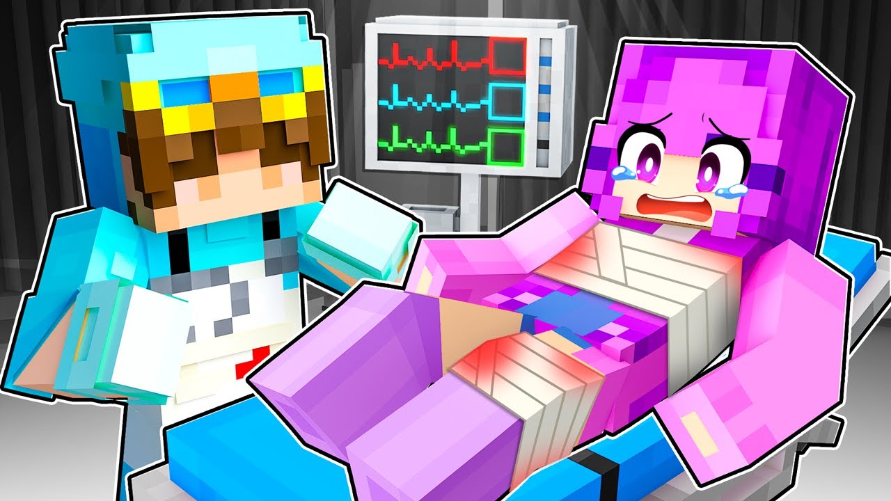 Zoey Needs SURGERY In Minecraft! - Minecraft videos
