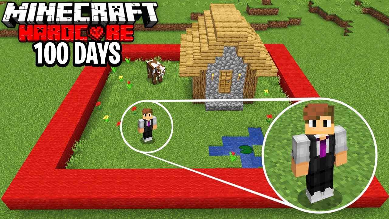 100 Days in a CHUNK ONLY Minecraft Hardcore! - Minecraft videos