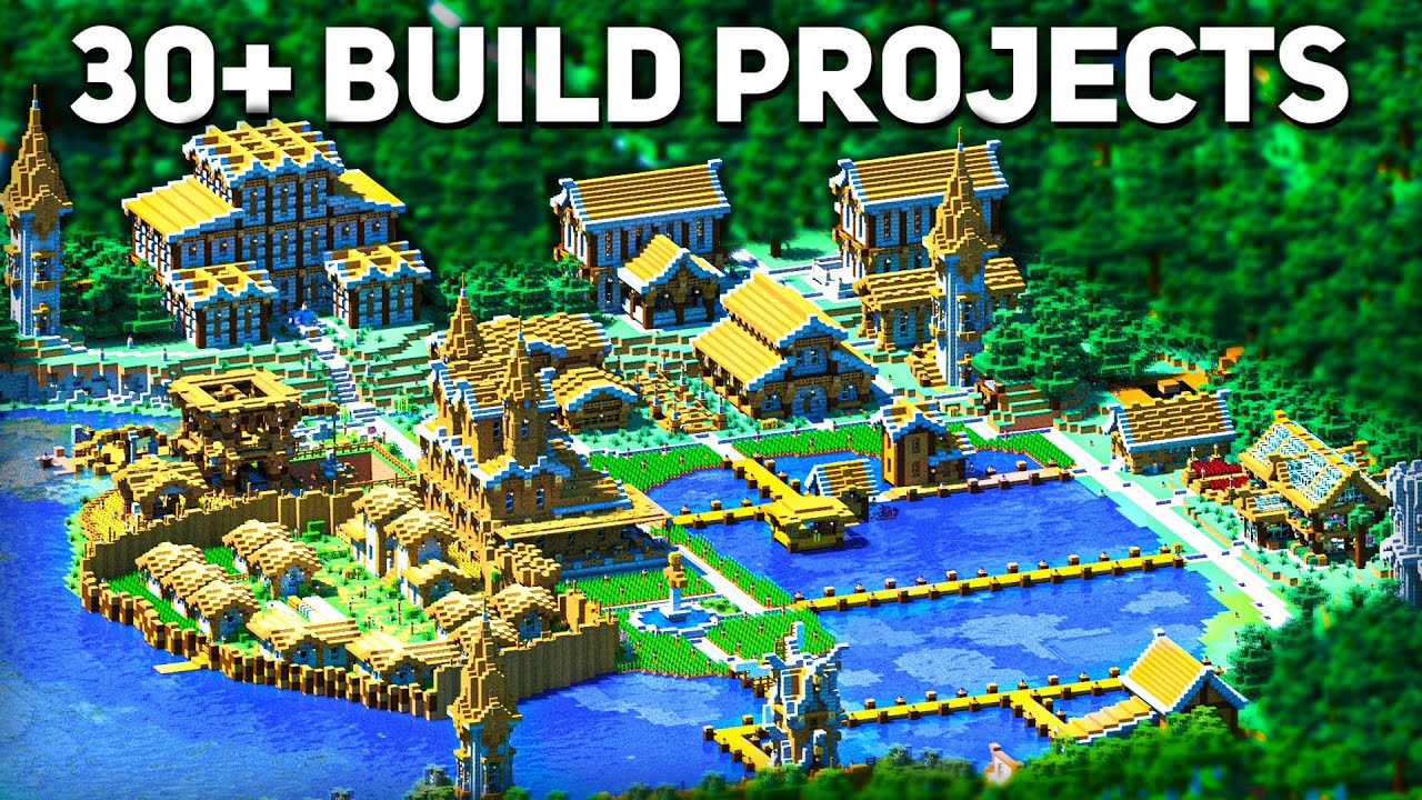 30+ Builds EVERY Survival Minecraft World Needs - Minecraft videos
